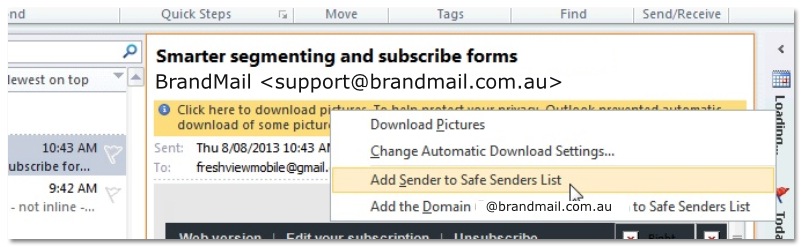 outlook-20xx-whitelisting